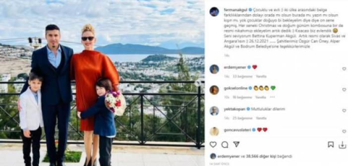 Şarkıcı Ferman Akgül, 2 çocuğunun annesi Bettina Kuperman ile nikah ...
