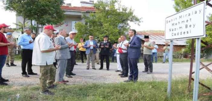 Şehit Miralay Nazım Bey, 101 yıl sonra törenle anıldı