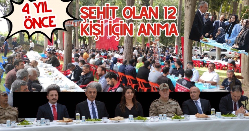 Nusaybin'e yapılan saldırıda şehit olan 12 kişi anıldı Nusaybin'e yapılan saldırıda şehit olan 12 kişi anıldı