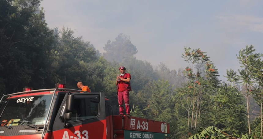 Samsun'da ormanlık alanda yangın Samsun'da ormanlık alanda yangın