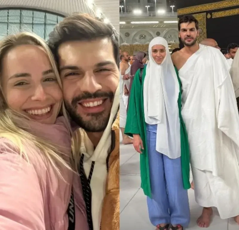 Ünlü isim, sevgilisiyle umreye gitti