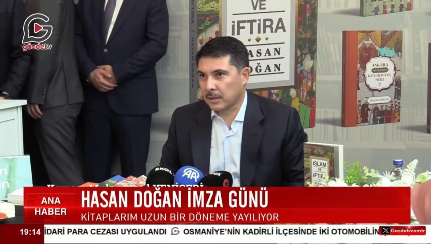 Prof. Dr. Hasan Doğan'a imza gününde yoğun ilgi