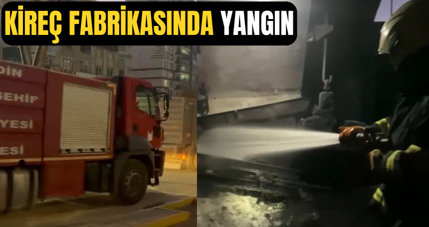 Kireç fabrikasında YANGIN